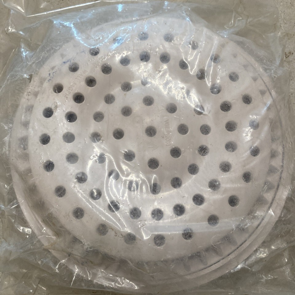 Super Pro SPG-25-8000 M/D AV 8" Frame & Grate White Drain Cover New in ...