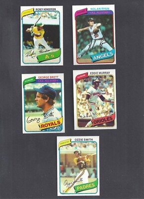 1980 TOPPS COMPLETE SET--NEW--BV $400--HENDERSON (RC)--NR/MT/MT | eBay