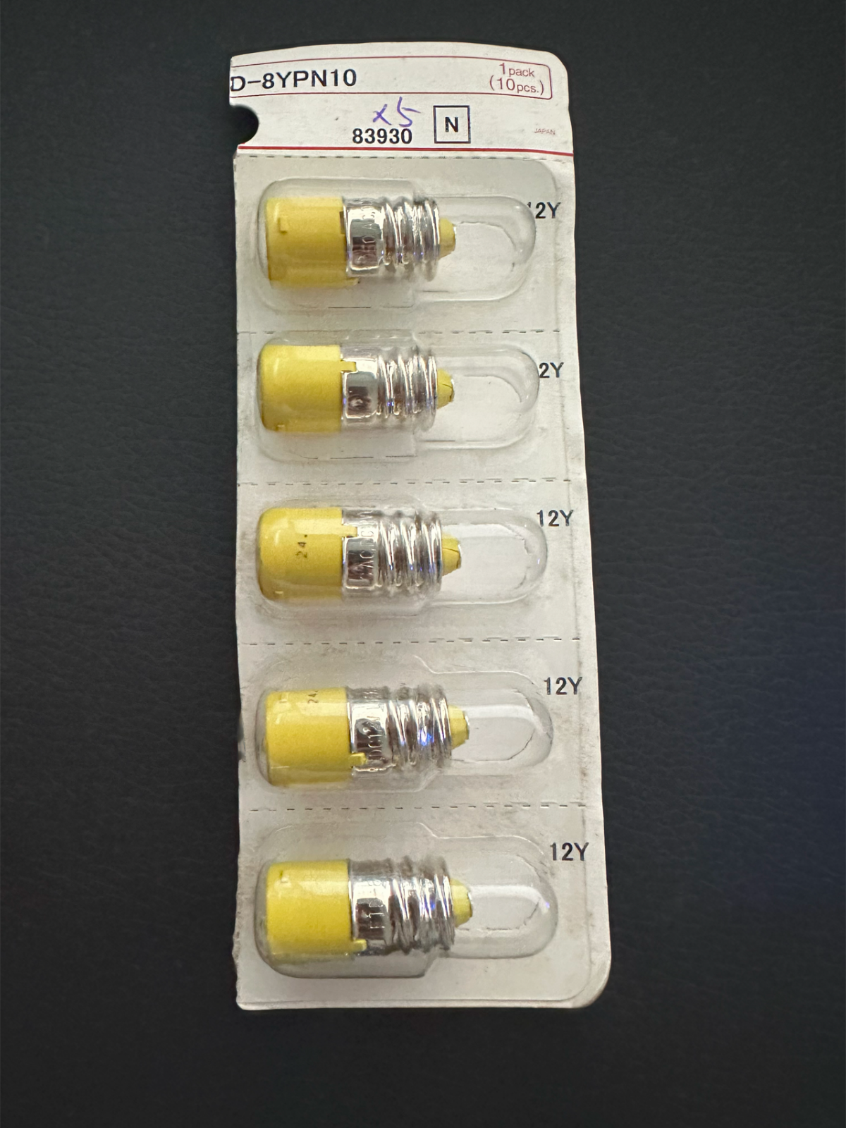 1PCS LETD-8Y IDEC E12/15 Screw Base LED Lamp 12V AC/DC 7mA Yellow | eBay
