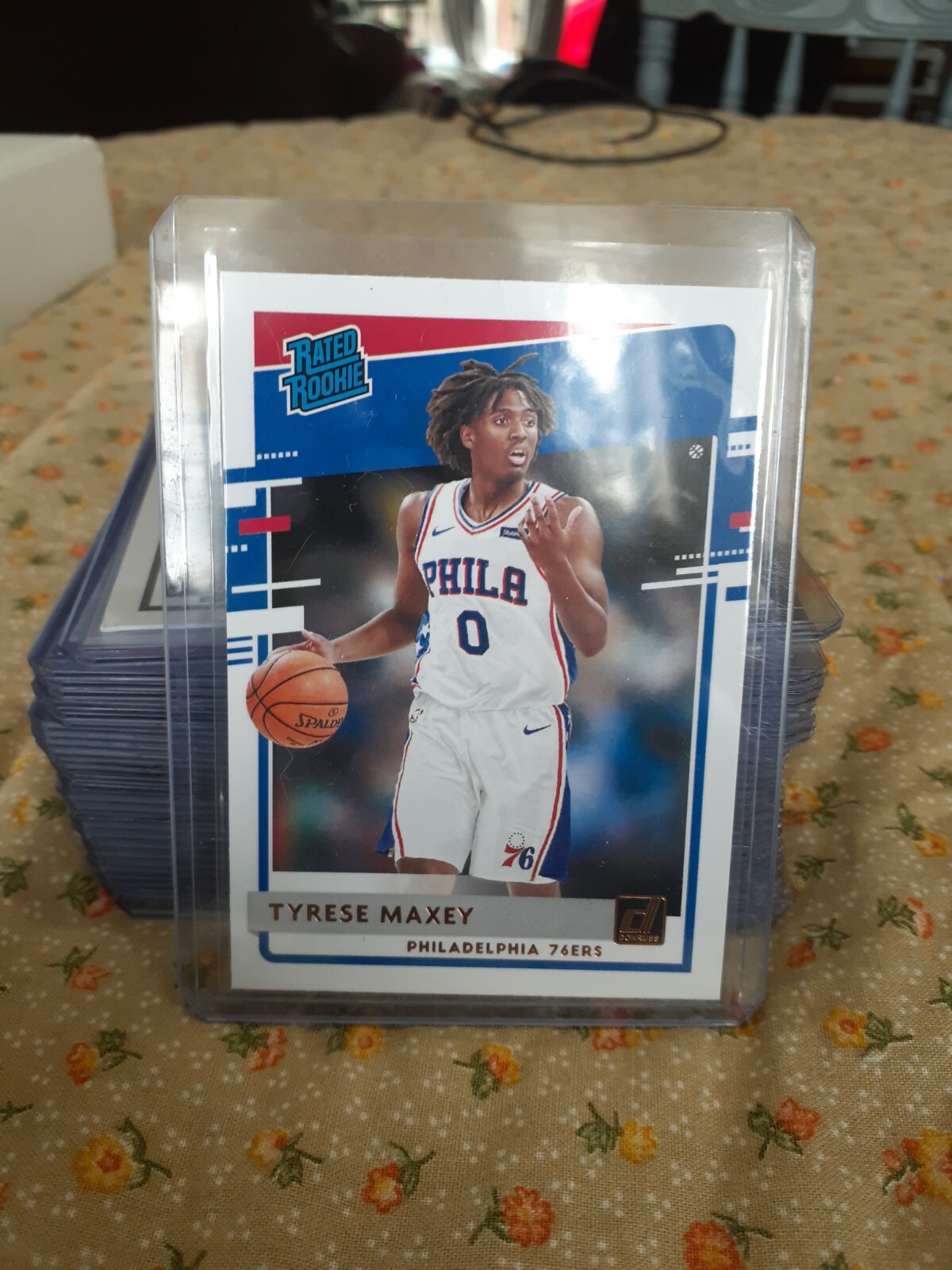Tyrese Maxey Donruss Rated Rookie Rookie Card 2020-2021 #211 ...
