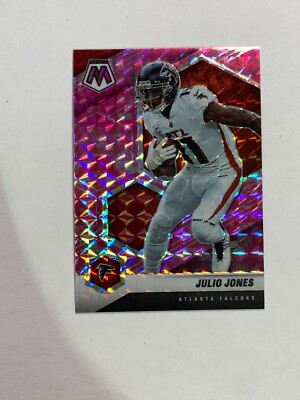 JULIO JONES #15 2021 PANINI MOSAIC NFL FOOTBALL PINK CAMO PRIZM ...