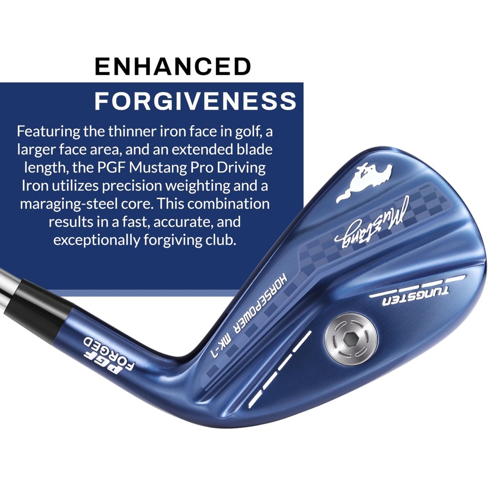 PGF Mustang Horsepower Pro Forged Utility Driving Iron[#1 Iron][Men ...
