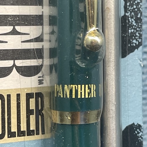 NOS Vintage Pentech Panther Roller Ball Pen Black Ink - 24k Gold Plated - Green | eBay