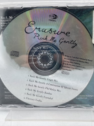 ERASURE Rock Me Gently w Phil Kelsey Mix CD Czechoslovakia Diamanda ...