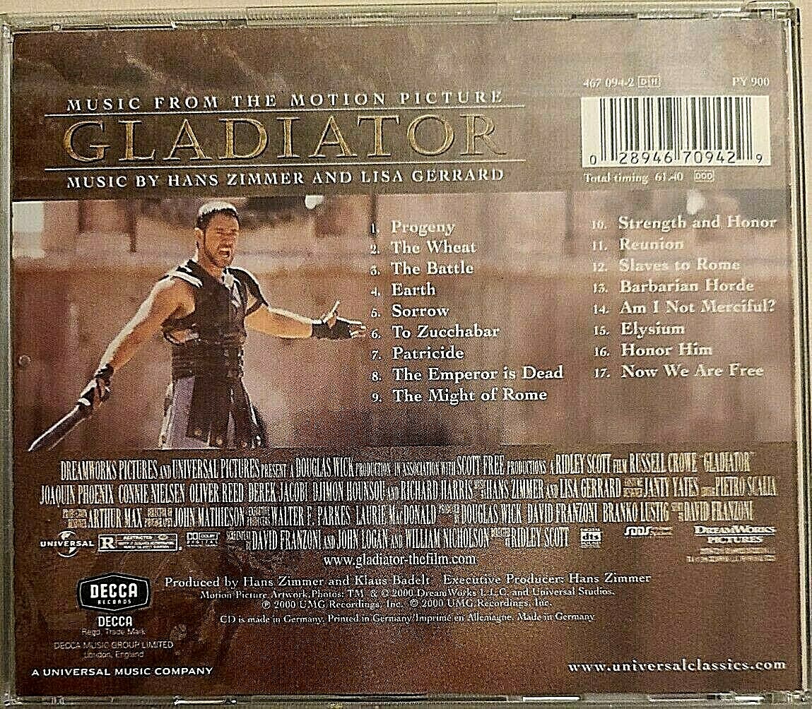 Gladiator: Music From The Original Motion Picture CD (2000- Decca ...