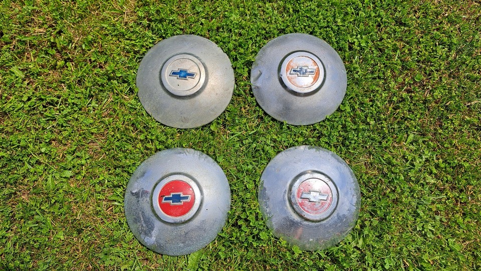 Set Of 4 1949-1950 Chevy Hubcaps 49 50 Chevrolet Styleline Deluxe ...