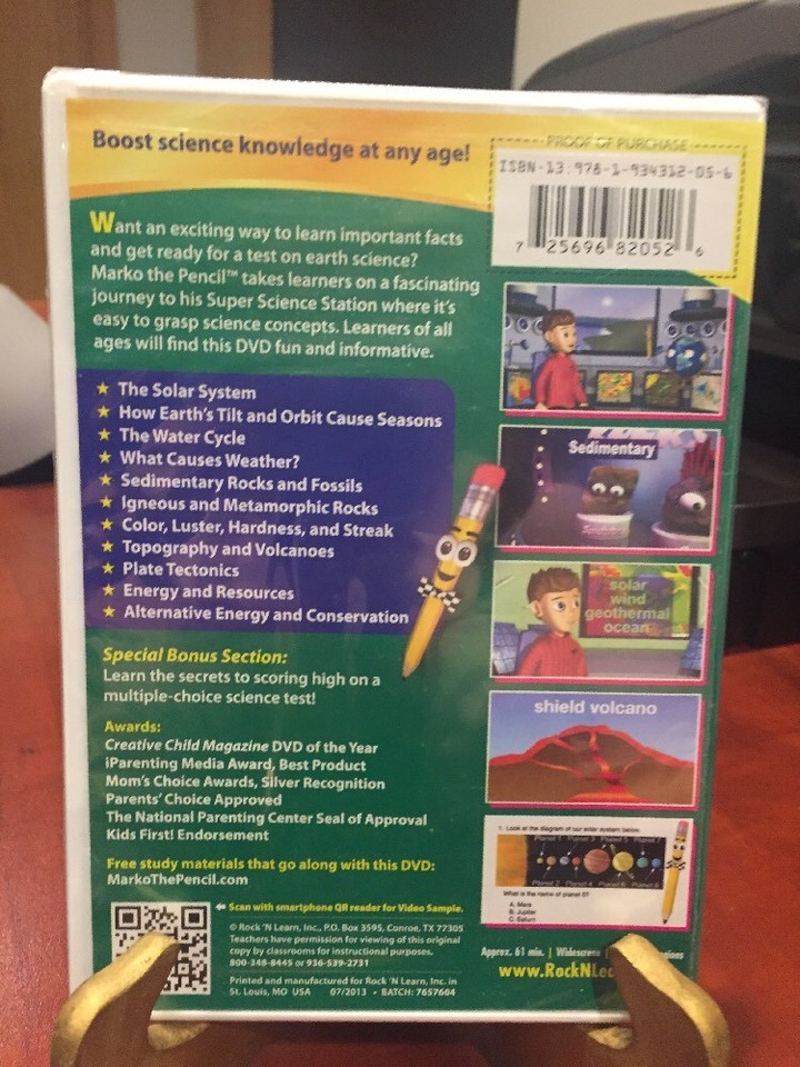 Earth Science by Rock 'N Learn (DVD, 2011) (Grades 3-8) Mfg. Sealed ...