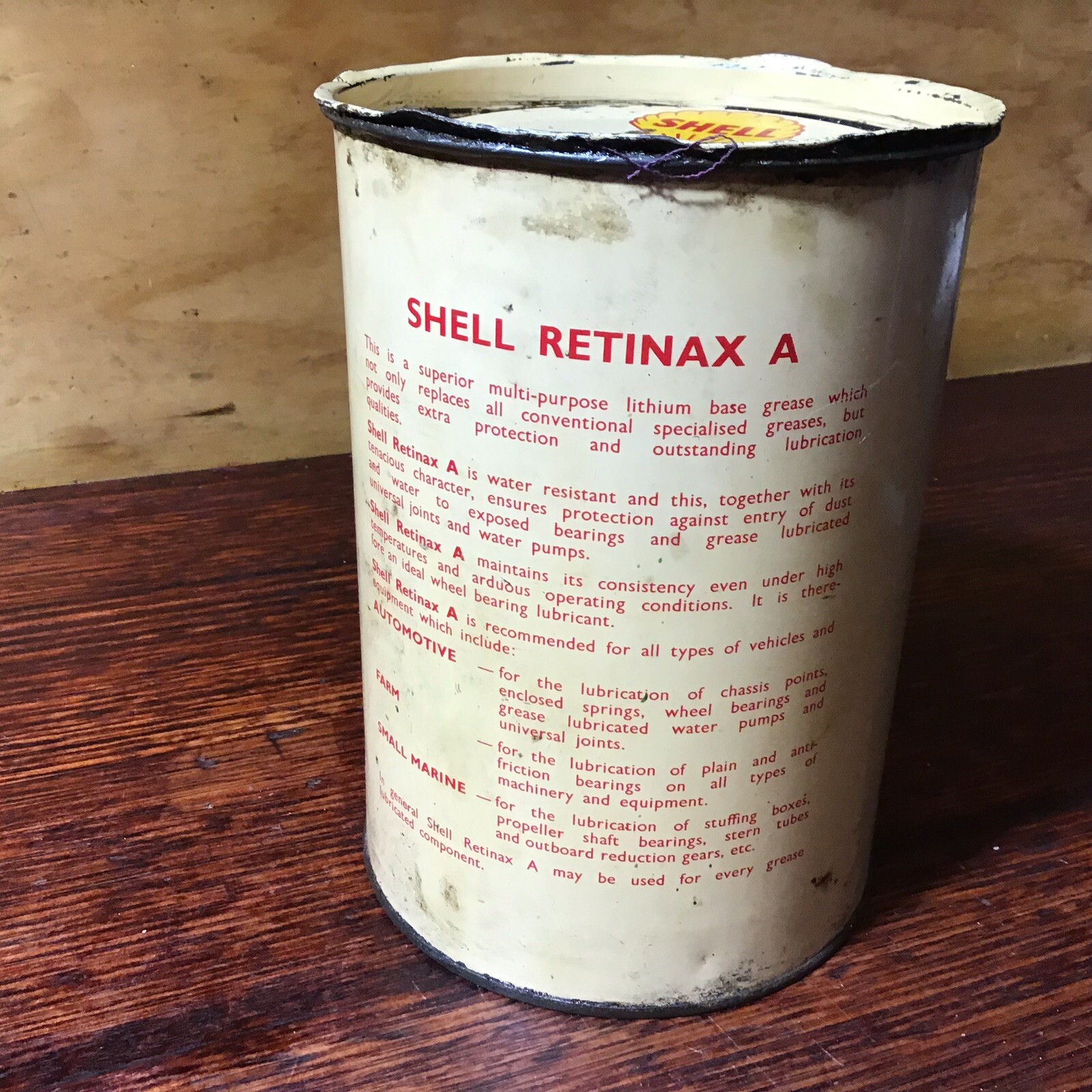 Shell Retinax A Grease Tin 5LBS Net | eBay