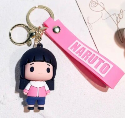 Keychain Set Naruto Sakura Kakashi Gaara Naruto PVC Key Rings Birthday ...