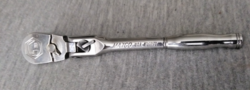 Matco Tools AFR68LFT 1/4” Drive 88 Tooth Locking Flex Head Ratchet, 6-1 ...