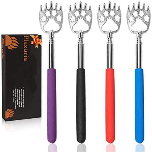 4Pack Extendable Bear Claw Telescoping Back Scratcher Metal Retractable ...