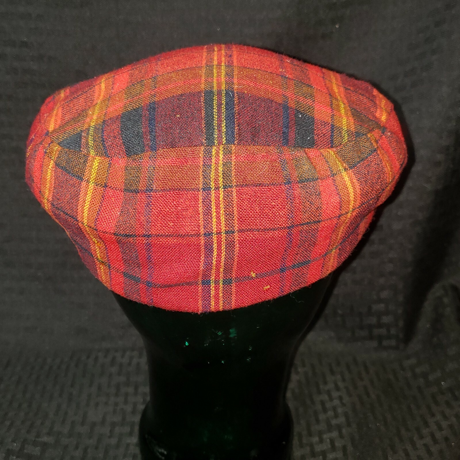 Vintage Deerskin Trading Post Hat Red Plaid Cabbie Newsboy 7 1/8 | eBay