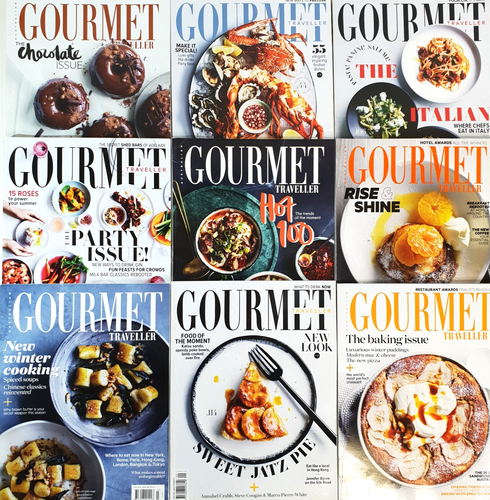 Australian Gourmet Traveller Magazines 9 x Issues (2017) Recipes Sent ...