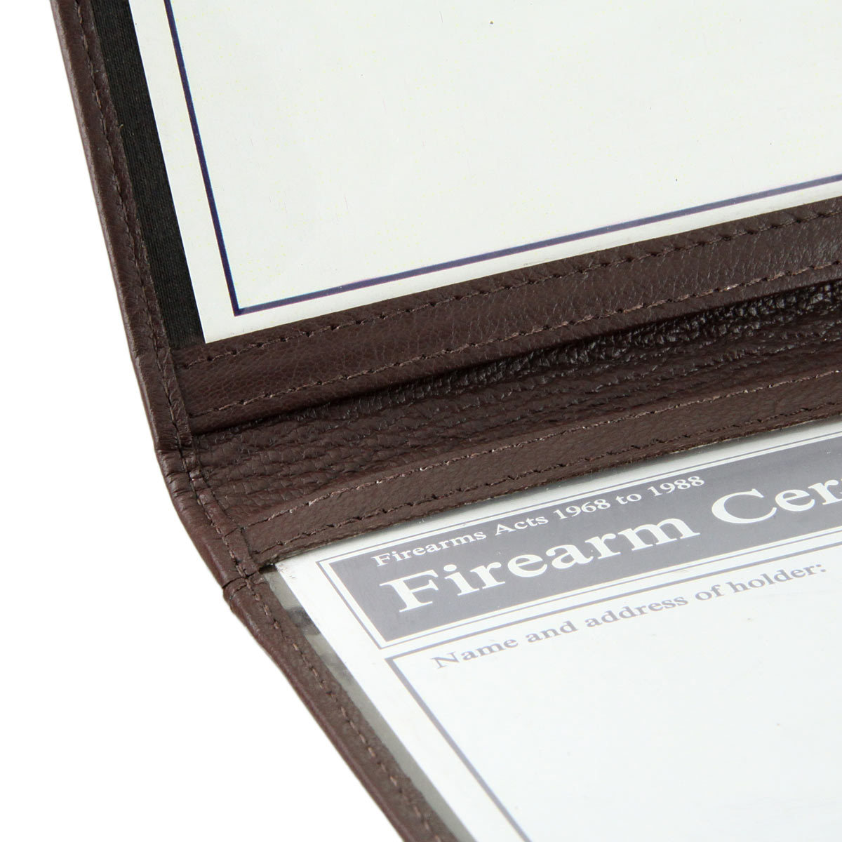 Double Shotgun & Firearm Certificate Wallet/Holder - Genuine Leather ...