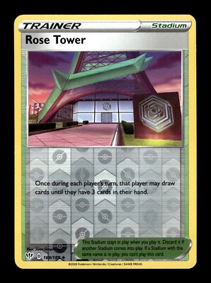 Pokemon Darkness Ablaze Rose Tower 169/189 Reverse Holo | eBay