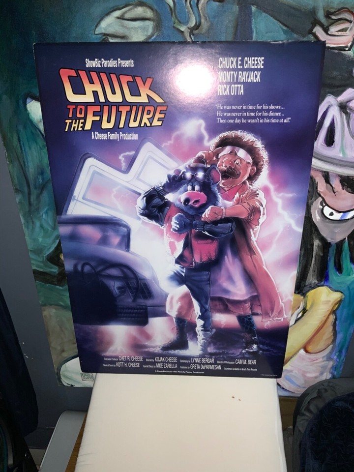 1990 Chuck E Cheese Rare "Back to the Future" Parody Original Store ...