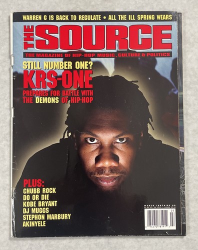The Source Magazine March 1997 #90 KRS-One Warren G Wu-Tang Vintage hip ...