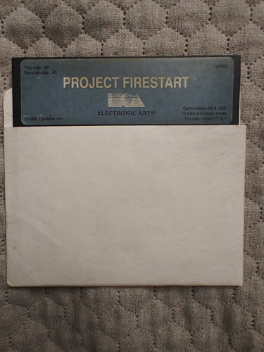 *Very Rare* Project Firestart EA - Commodore 64 / 128 C64 Floppy Disk ...