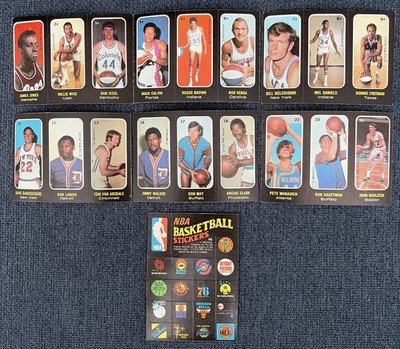 1968-1970 NBA ABA TOPPS BASKETBALL STICKER Trios 1969 Team Logo Card 46 ...