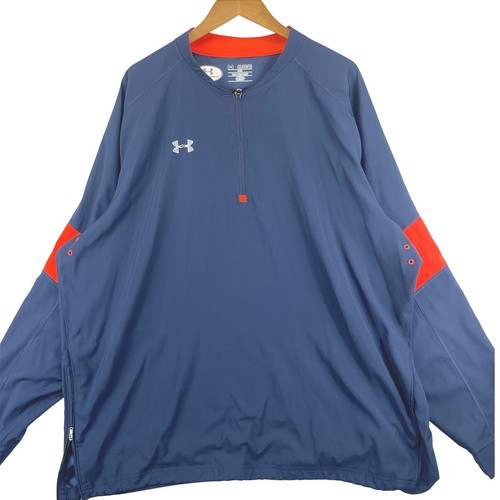 Under Armour Men's Size 4XL Navy Quarter Zip Pullover Activewear ...