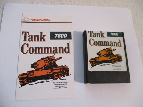 Atari 7800 TANK COMMAND Game Cartridge and Manual - Froggo - Very Nice ...