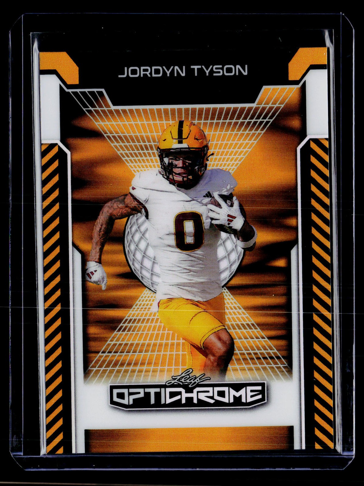 Jordyn Tyson 2025 Leaf Optichrome #MB-12 2026 Mock Draft Base - Lazer ...