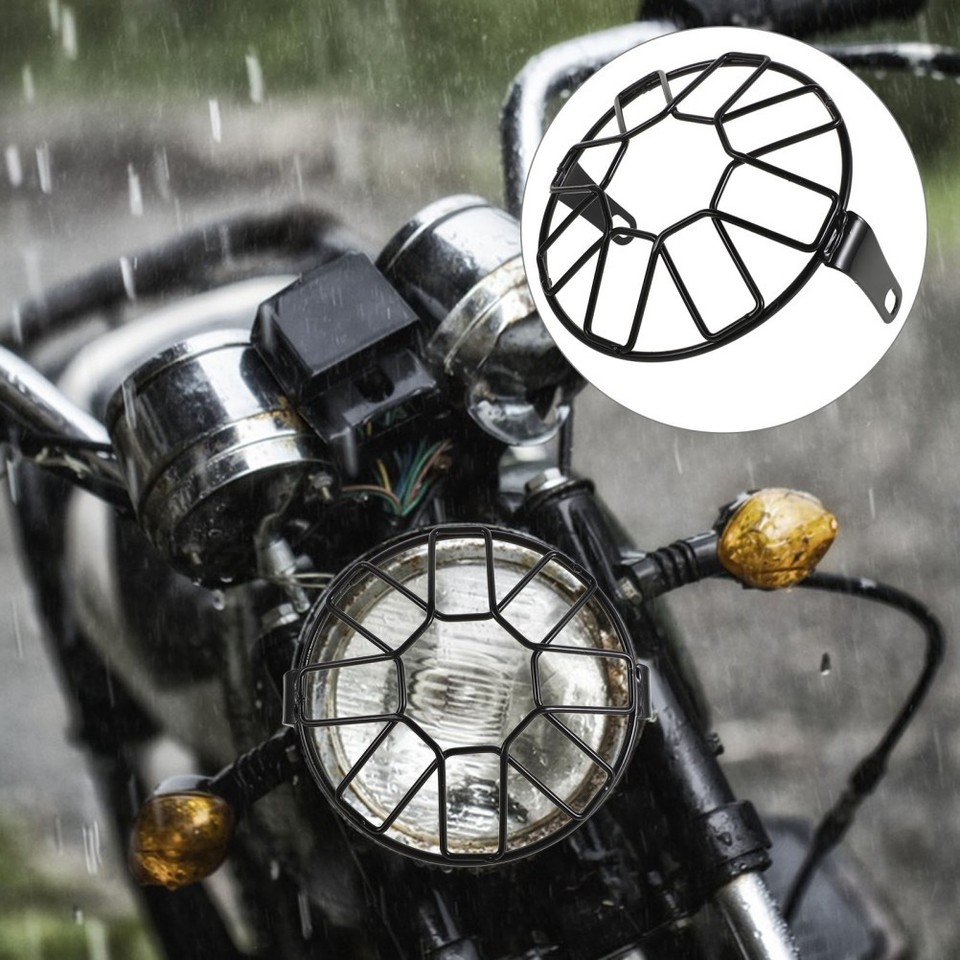 Headlight Lamp Dust Cover Cap Motorcycle Headlght Grill Headlamps ...