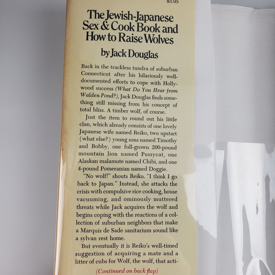 Jewish Japanese Sex & Cookbook and How to Raise Wolves Jack Douglas 1972 signed | eBay