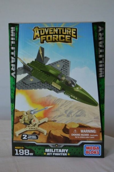 Mega Bloks Adventure Force Military Jet Fighter 198 Pcs. Number 94410 ...