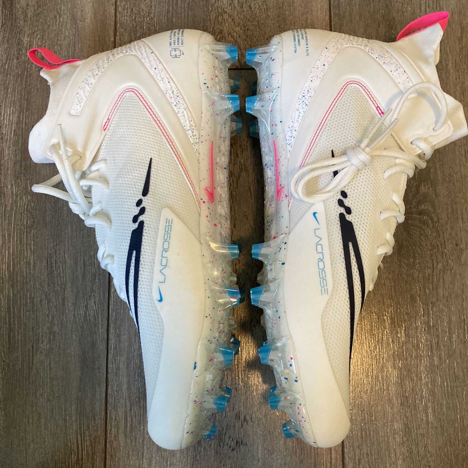 Nike Alpha Huarache 8 Elite Sail Hyper Pink Lacrosse Cleats Men’s Size ...