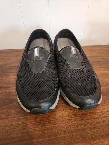 VIONIC 331 HERITAGE WOMEN'S SLIP-ON MESH ORTHAHEEL WALKING MULE SNEAKER ...