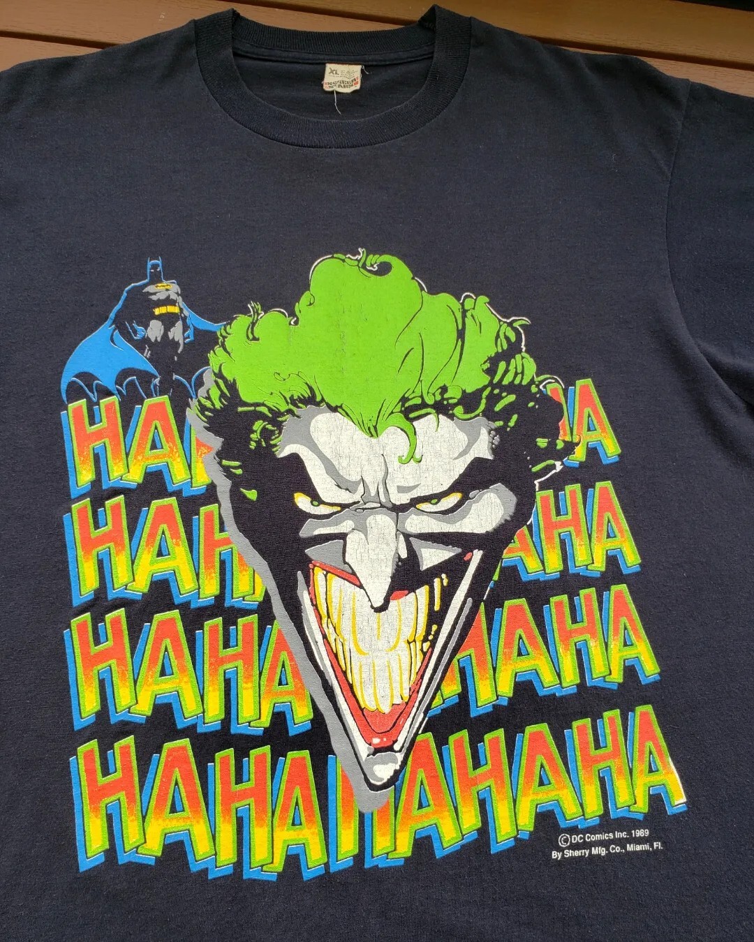 Vintage 1989 Batman Comic - The Joker HAHAHA T-shirt … - Gem