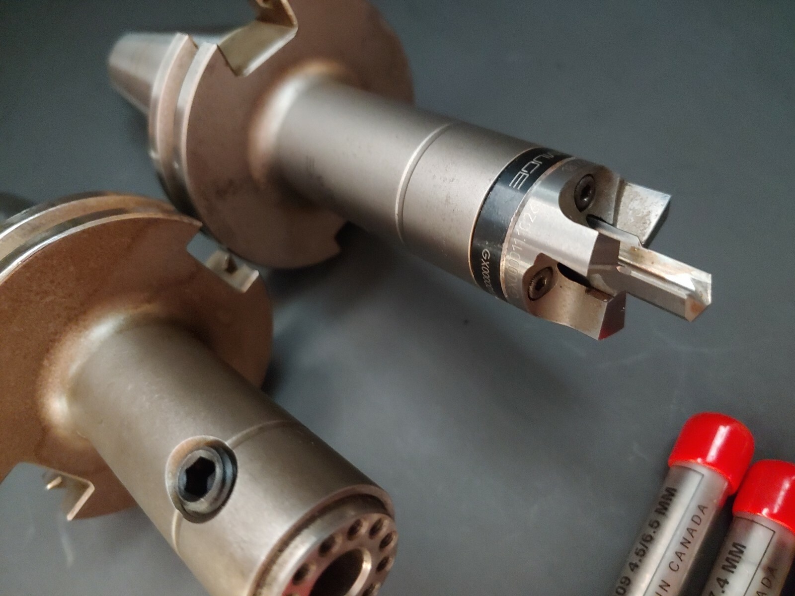 8pc Emuge CAT40 Carbide Spot Face Port Cutter Modular Tooling Porting ...