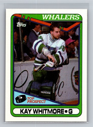 Kay Whitmore Rookie RC Hartford Whalers 1990-91 Topps Hockey #232 | eBay