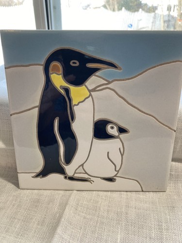 Ciaria Tile Studio Art Ceramic Trivet Penguin Chick Baby Durango Colorado | eBay