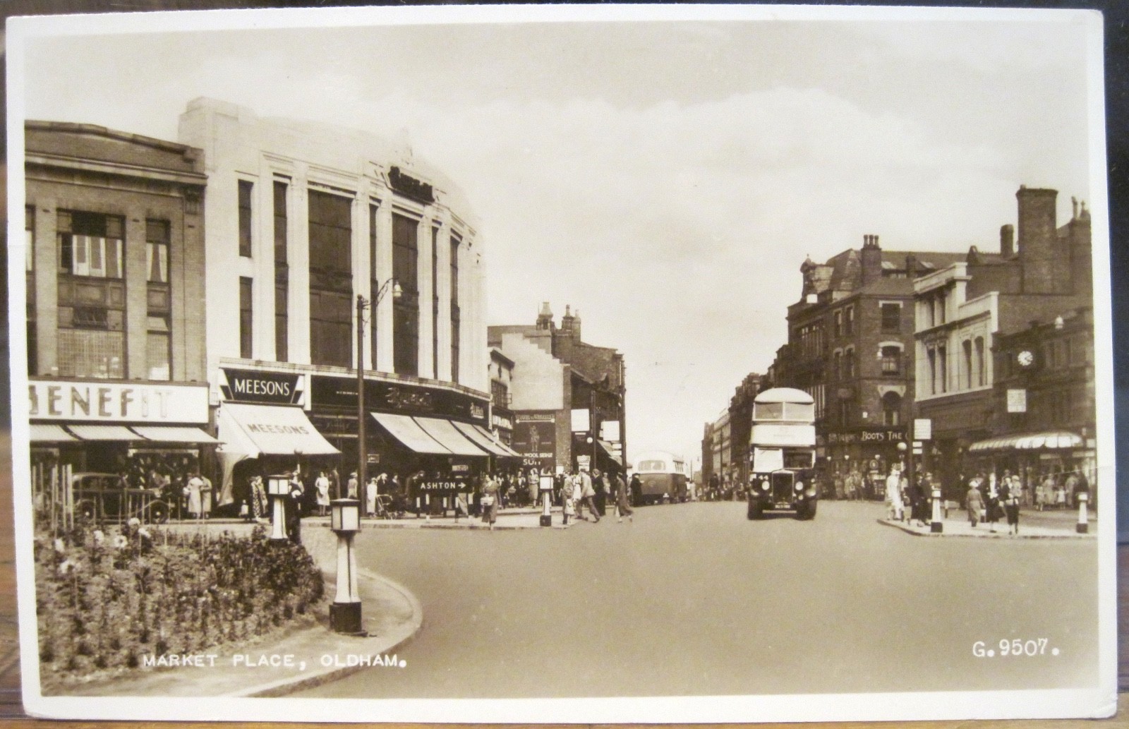 RPPC Postcard OLDHAM Market Place Greater Manchester UK Real Photo ...
