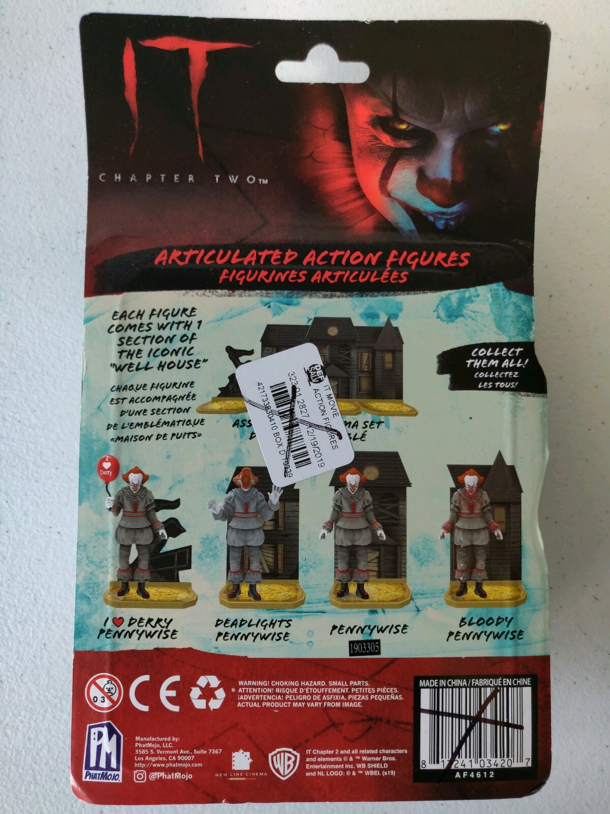 Pennywise Deadlights Action Figure Series 1 "IT" Chapter 2 by PhatMojo ...