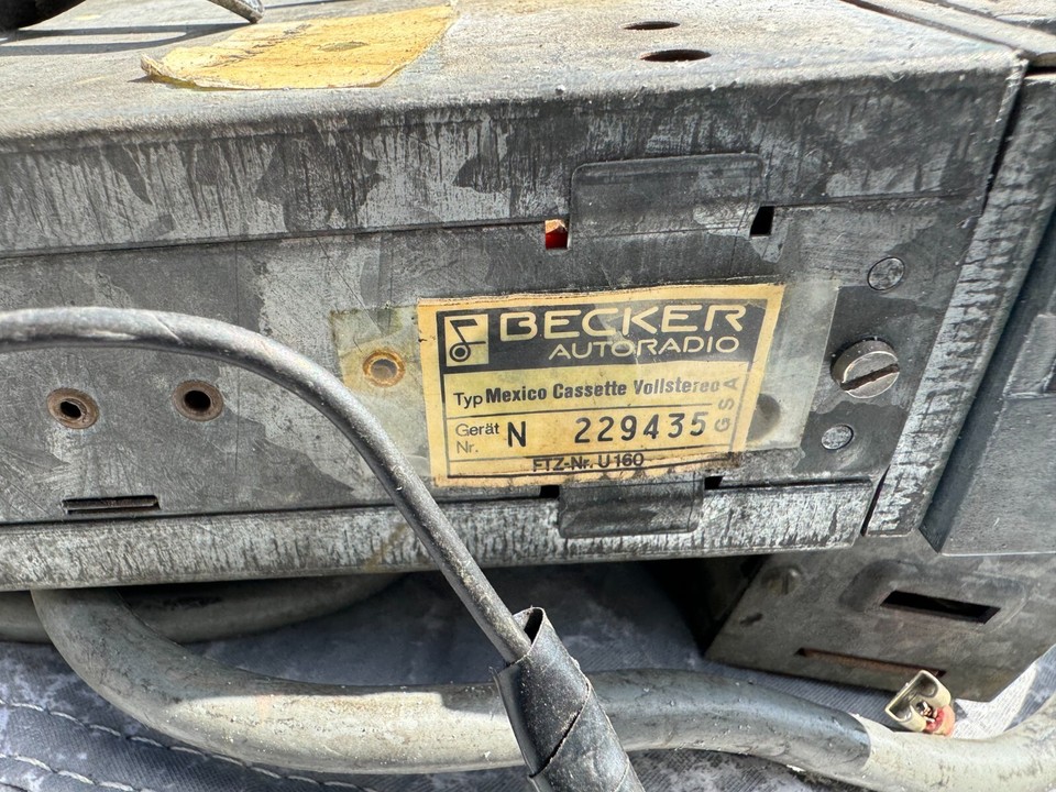 Mercedes W107 W116 W123 R107 Becker Mexico AM FM Cassette Tape Player ...
