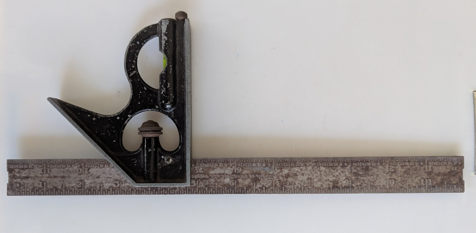 Vintage Union Tool Co. Machinist Combination Square 12" w/ Scribe ...