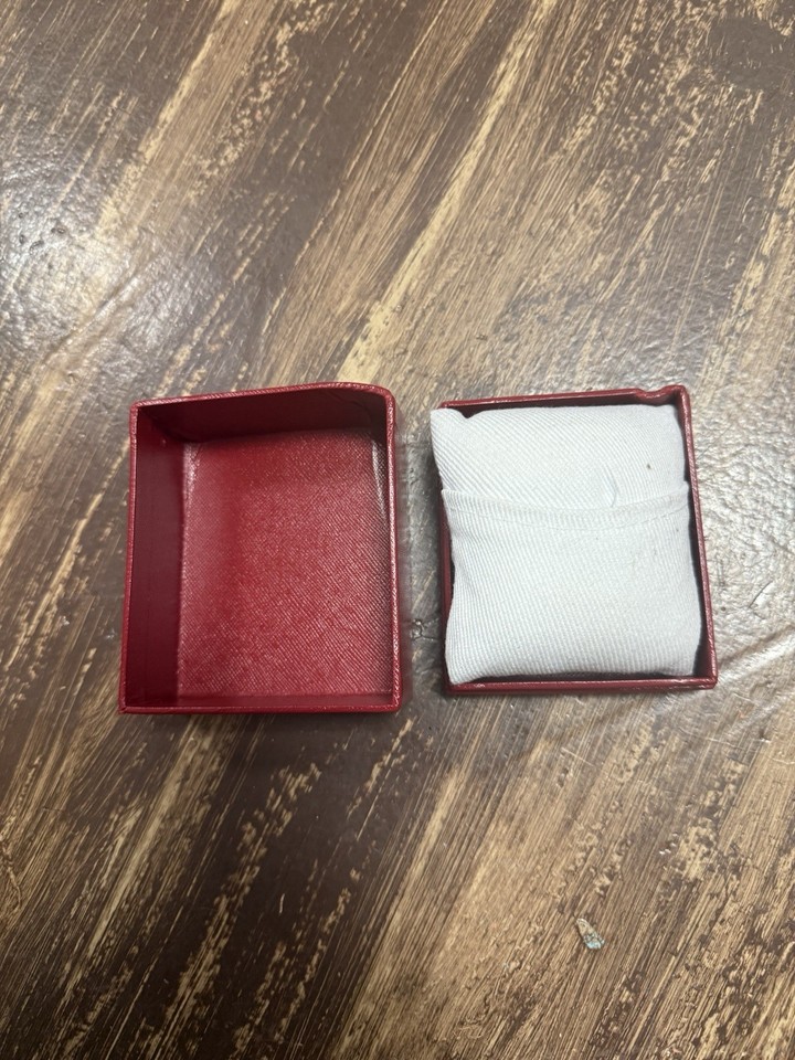 Cartier Watch Jewelry Empty Gift Box Red Covered Cardboard | eBay