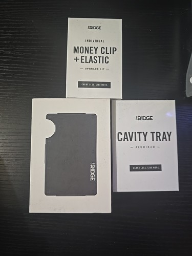 Ridge Wallet With Money Clip And Cavity Tray | eBay