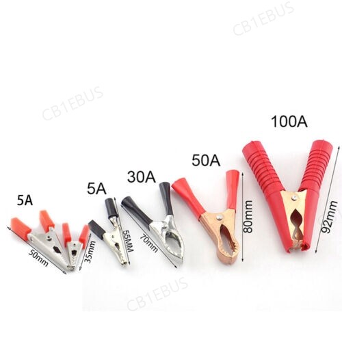 Probe Crocodile Test Alligator Clips 5A 100A Electrical 55mm connectors ...