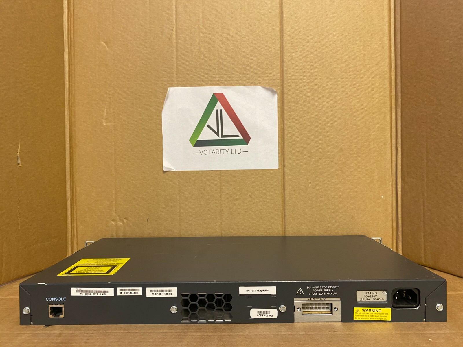 Cisco 2960-48TC-L with IOS 15 & Bracket Cisco Catalyst WS-C2960-48TC-L ...