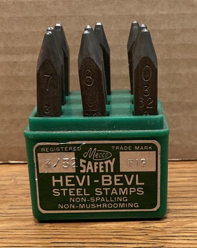 Mecco Safety Heavy - Bevl Steel Stamps 0-8 3/32 | eBay