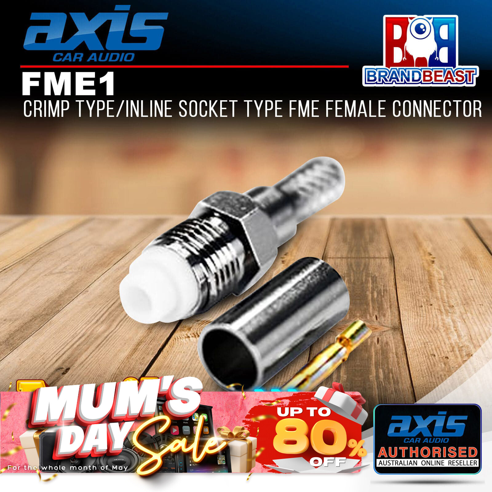 Axis FME1 FME Female Crimp Connector | eBay