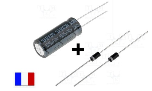 Kit de reparation 2 Diodes SB260 SR260 3300µF 10v DPS-28-CP-2A DPS-298 ...