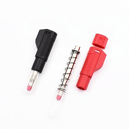Retractable Sheath 4mm Banana Plug Connectors Male Stackable Test Leads ...