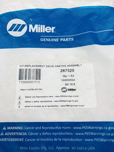 Miller 287529 Replacement Drive Casting Assembly for sale online | eBay