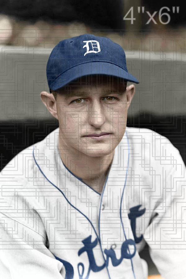 George Gill - 1937 Detroit Tigers - choose a style - colorized print | eBay