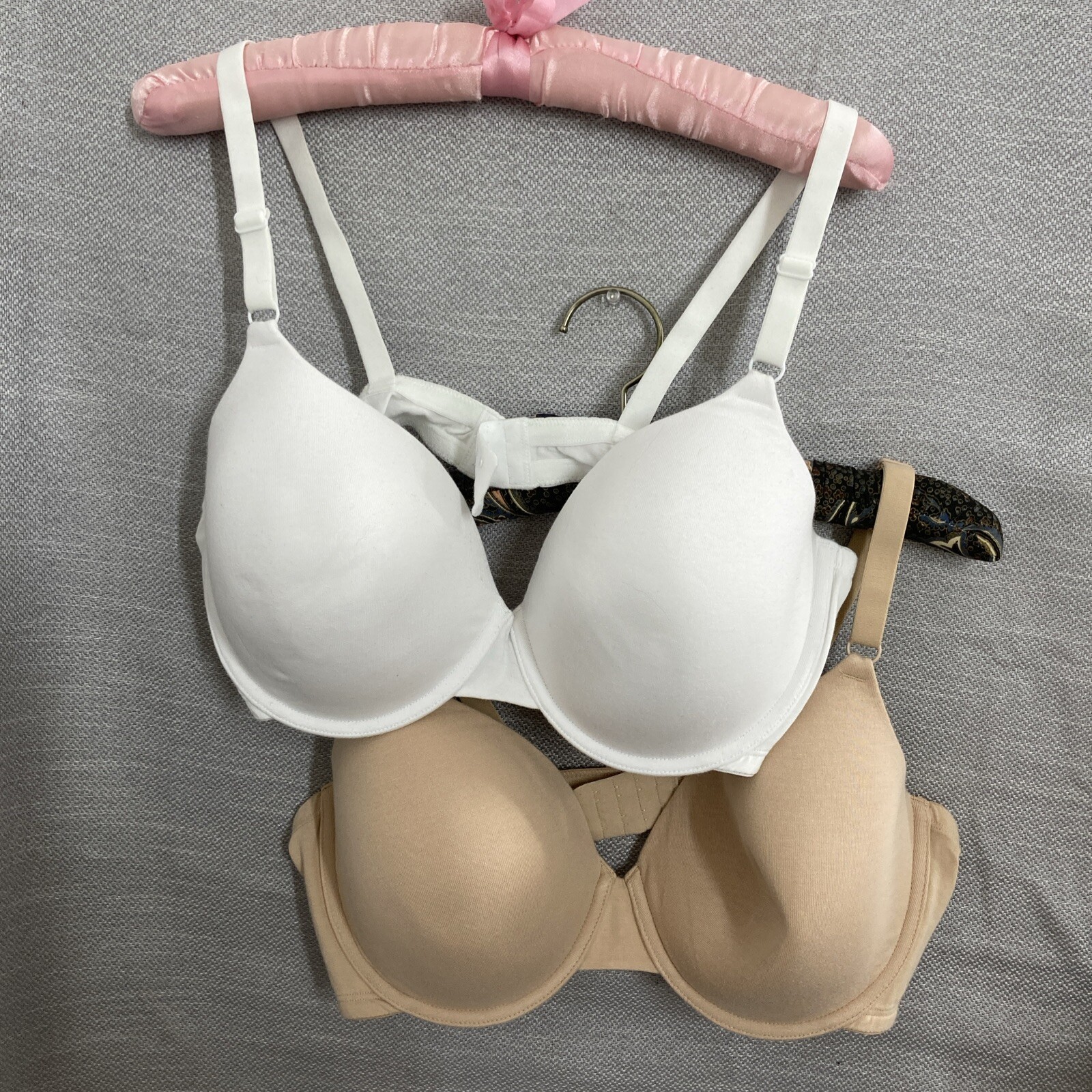 Fruit of the Loom Underwire T-Shirt Bra Style FT797PK White Nude Back Closure 2P | eBay